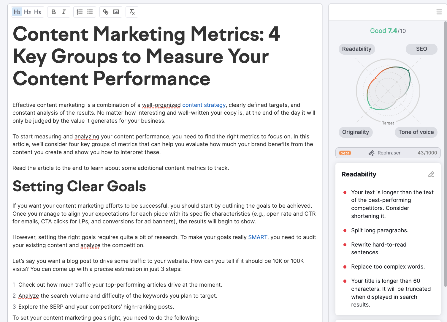 Estrategia de marketing de contenidos [Guía Semrush]